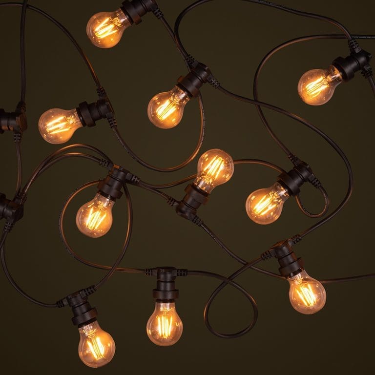 Commercial Festoon String Lighting System - Outdoor Festoon Lights