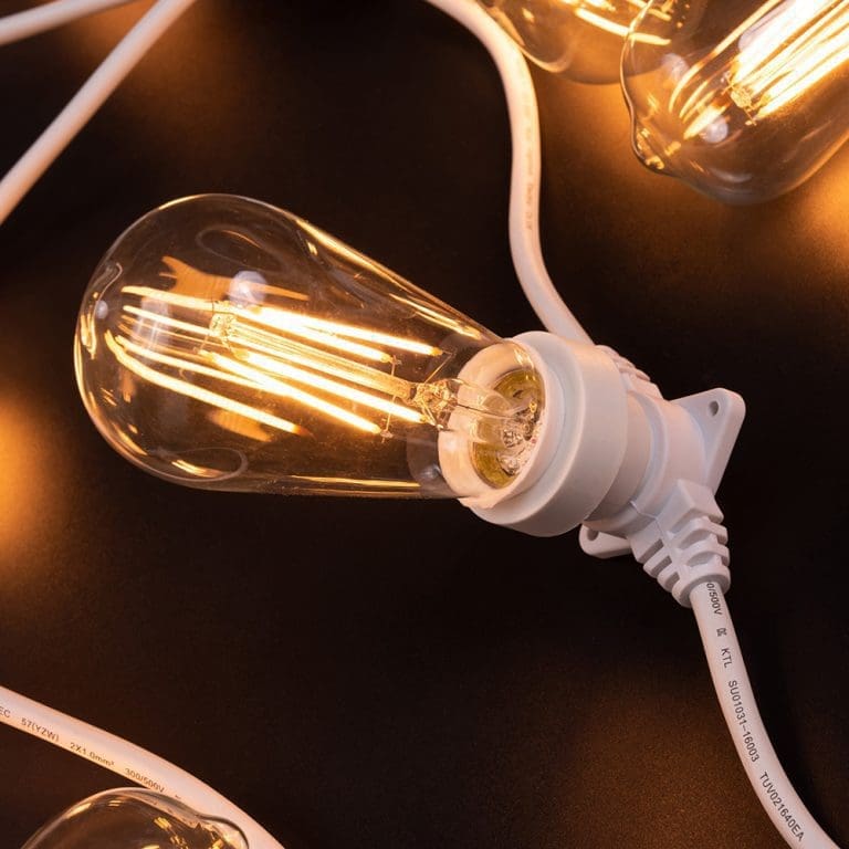 Commercial Festoon String Lighting System - Outdoor Festoon Lights